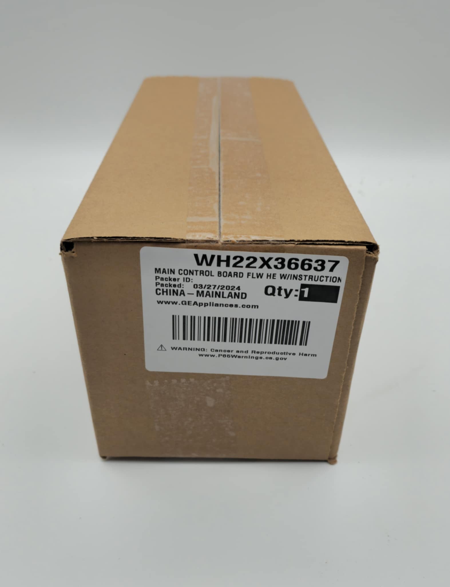 WH22X37840 (Replaces WH22X36637) GE Washing Machine Main Control Board